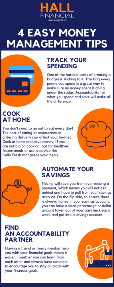 4 Easy Money Management Tips | Hall Financial